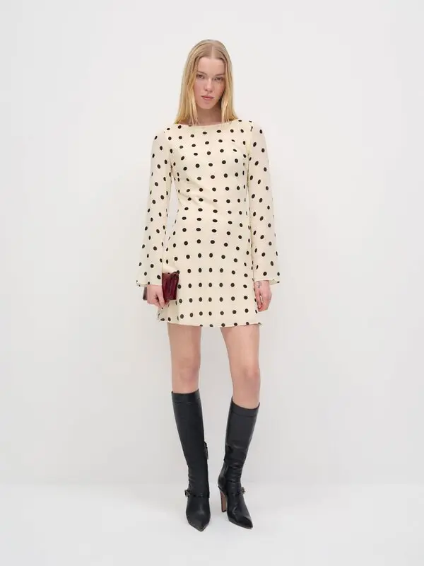 REFORMATION Esra Mini Dress - Ivory