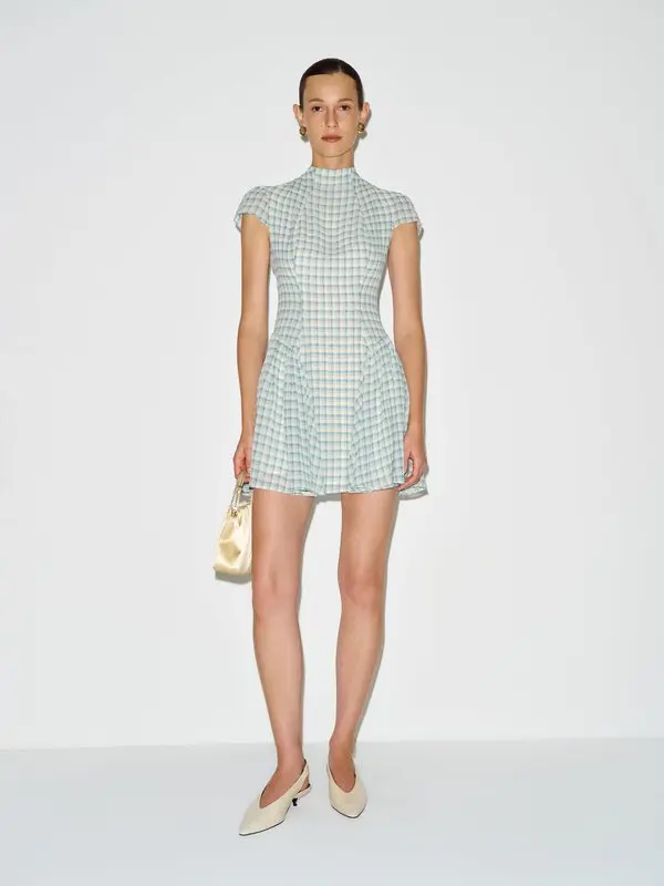 REFORMATION Maven Mini Dress - Blue