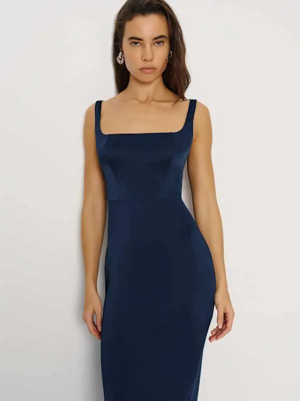 REFORMATION Ambre Silk Dress