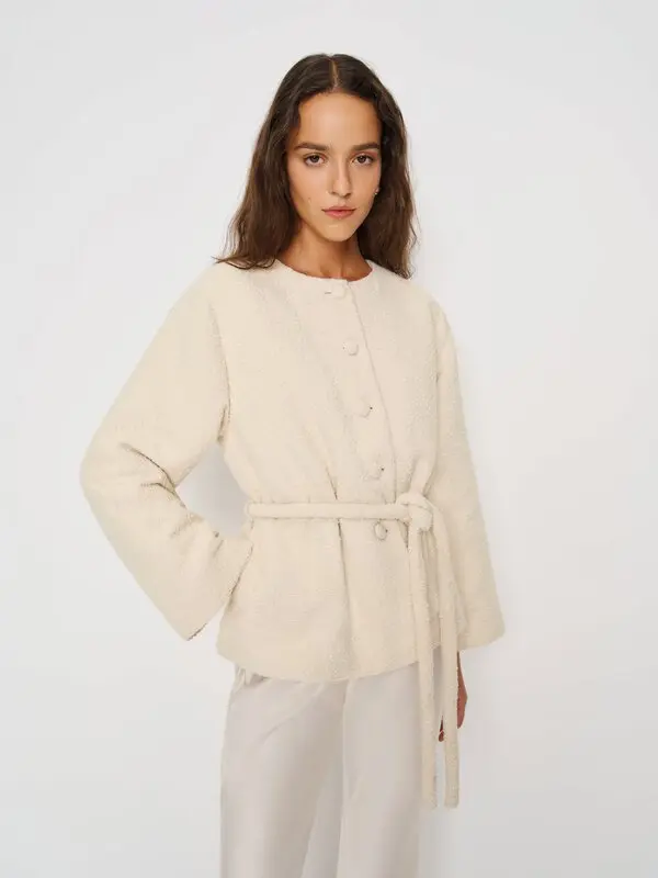REFORMATION Palmer Jacket - Cream
