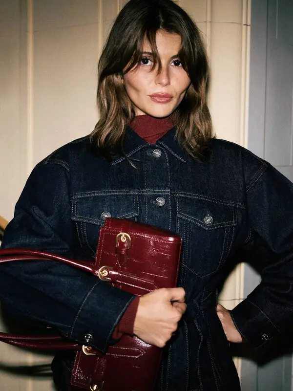 REFORMATION Beatrice Shoulder Bag - Red
