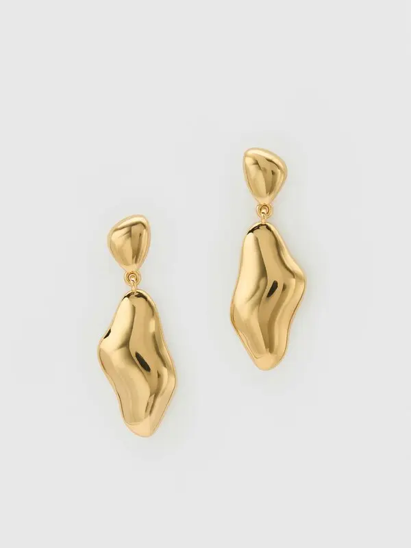 REFORMATION Carmel Drop Earrings - Gold