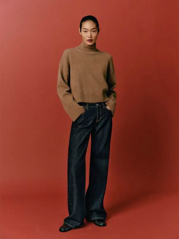 REFORMATION Cropped Turtleneck