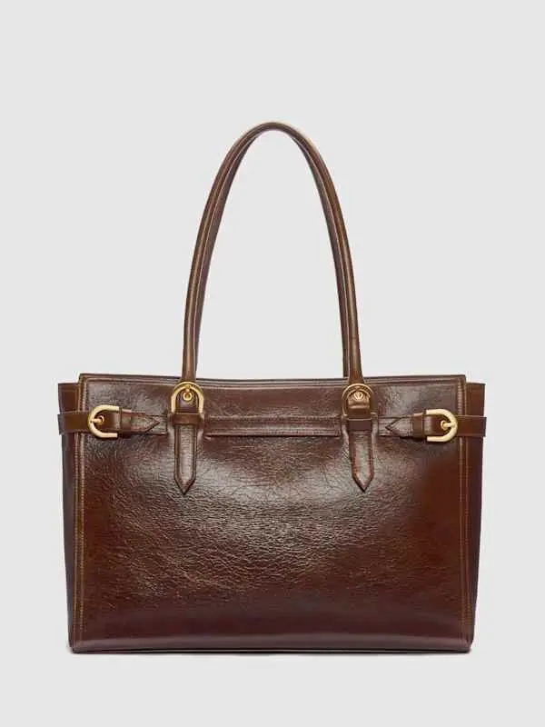 REFORMATION Beatrice Tote Bag - Brown