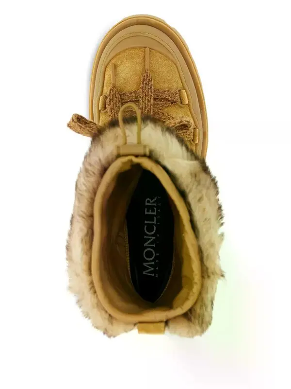 Moncler Peak Après Shearling Lace-up Boots