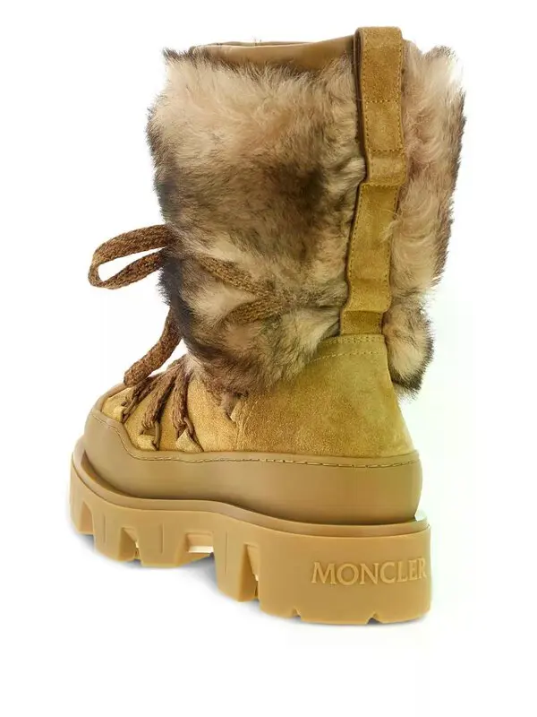 Moncler Peak Après Shearling Lace-up Boots