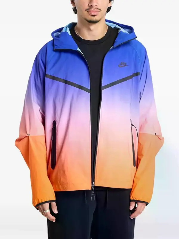 Nike Zip-fastening Hooded Jacket - Blue