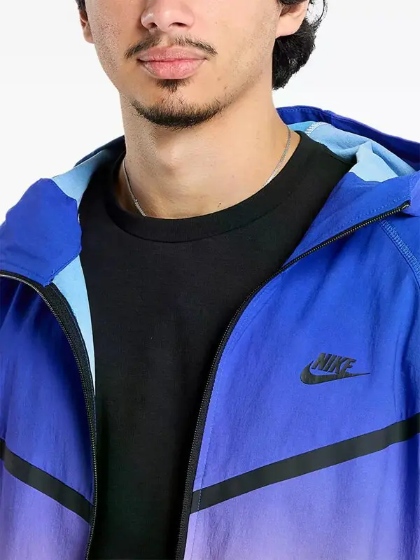 Nike Zip-fastening Hooded Jacket - Blue