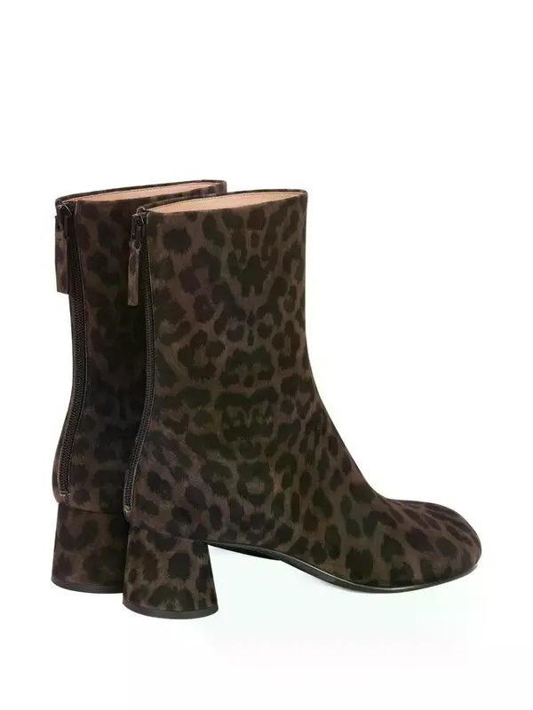 POTAMY 50mm Leopard-print Ankle Boots