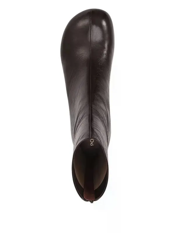 POTAMY 65mm Leather Ankle Boots