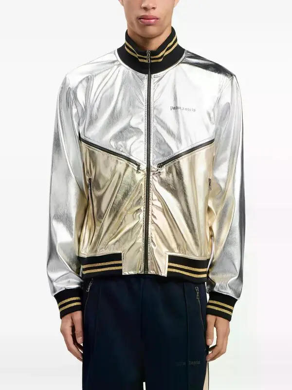 Palm Angels Laminated Coated Track Jacket