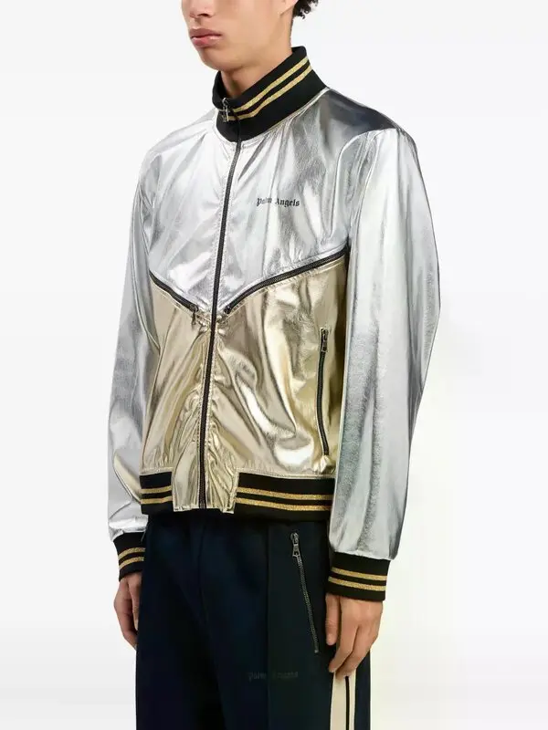 Palm Angels Laminated Coated Track Jacket