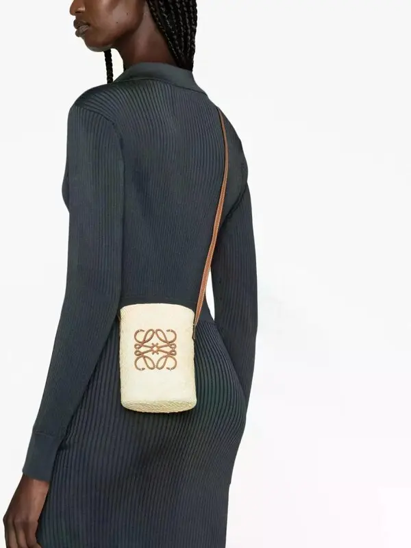 Loewe Anagram Raffia Crossbody Bag