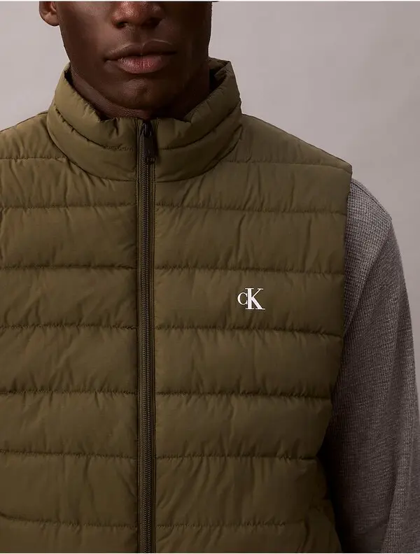 Calvin Klein Ripstop Packable Puffer Vest - Fatigue