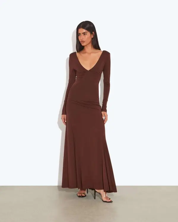 RAT & BOA Sienna Midi Dress - Brown