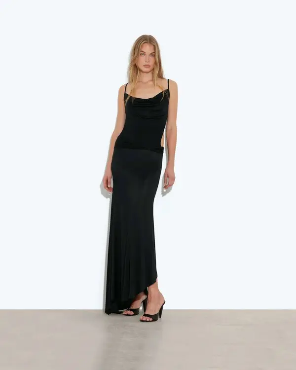 RAT & BOA Portia Maxi Slip Dress - Black