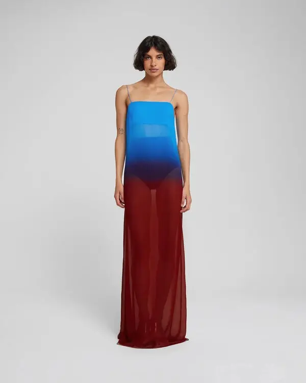 RAT & BOA Arabella Georgette Maxi Dress - Red