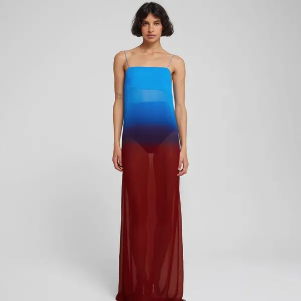 RAT & BOA Arabella Georgette Maxi Dress - Red