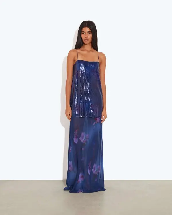 RAT & BOA Violetta Maxi Column Dress - Floral