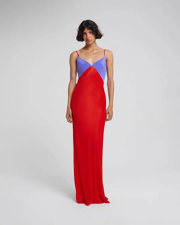 RAT & BOA Rosso Maxi Slip Dress - Red