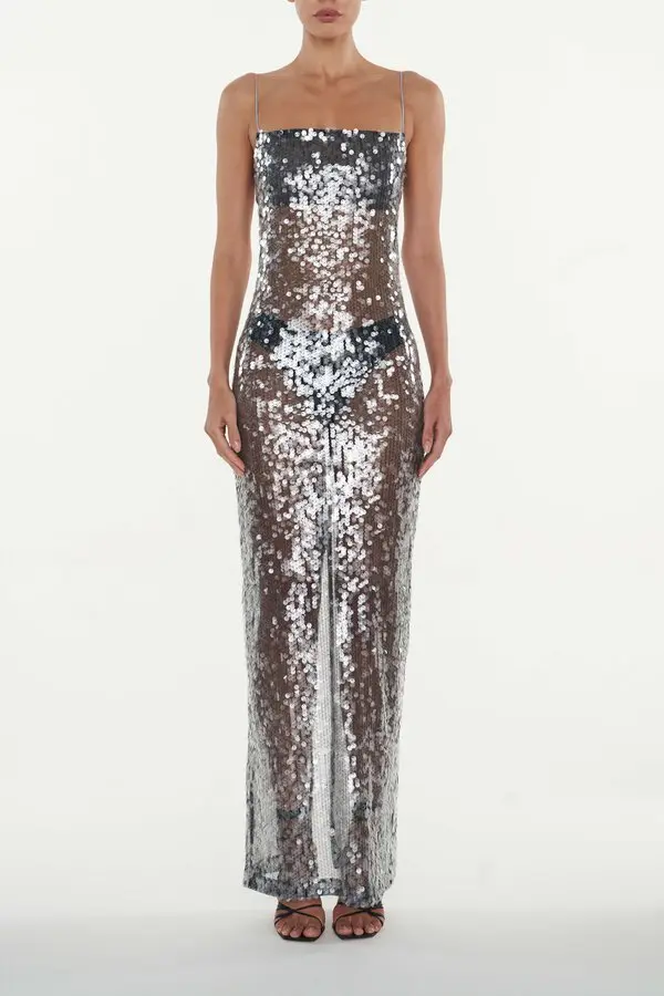 RAT & BOA Mercury Sequin Maxi Dress