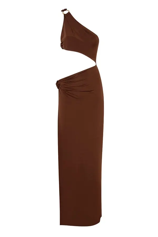 RAT & BOA Isamaya One-shoulder Cut-out Maxi Dress