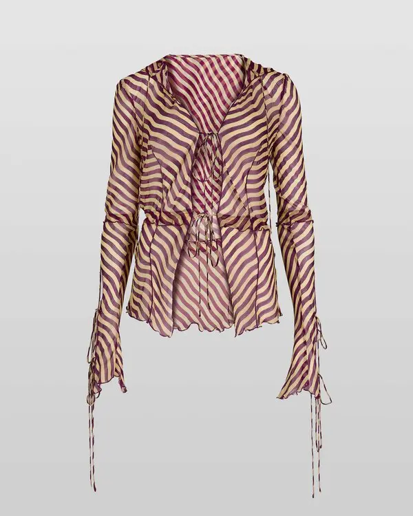 RAT & BOA Palonia Long Sleeve Top - Stripes