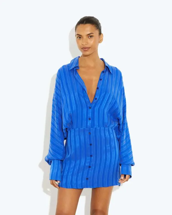 RAT & BOA Harlowe Shirt Dress - Blue