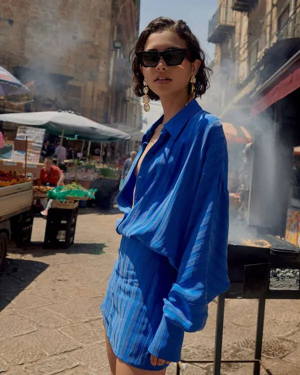 RAT & BOA Harlowe Shirt Dress - Blue