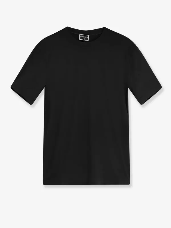Giorgio Armani Viscose Blend Tshirt - Black