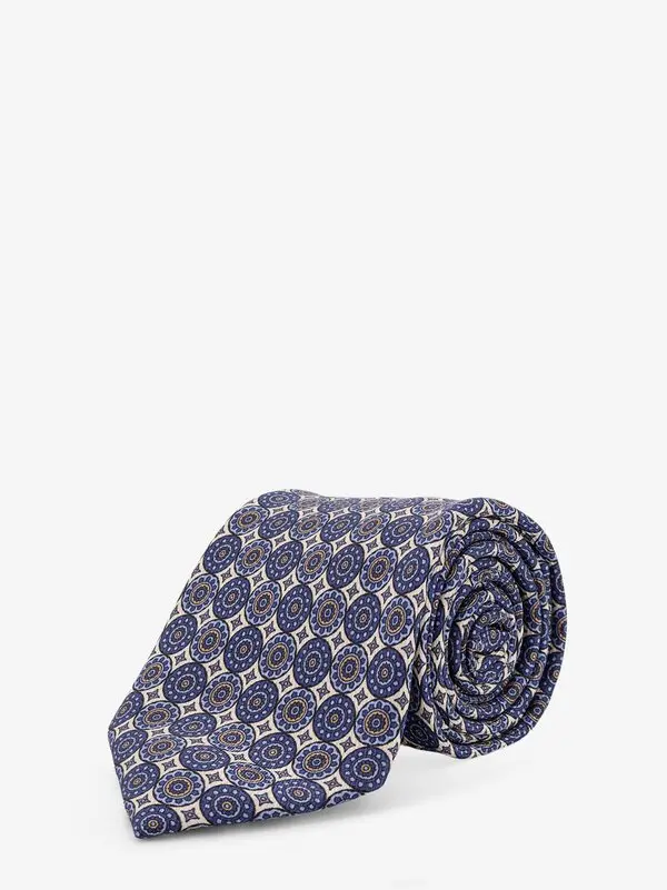 NUGNES 1920 Silk Neck Tie - Blue