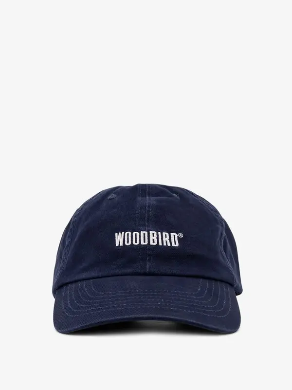 WOODBIRD Cotton Twill Baseball Cap - Blue
