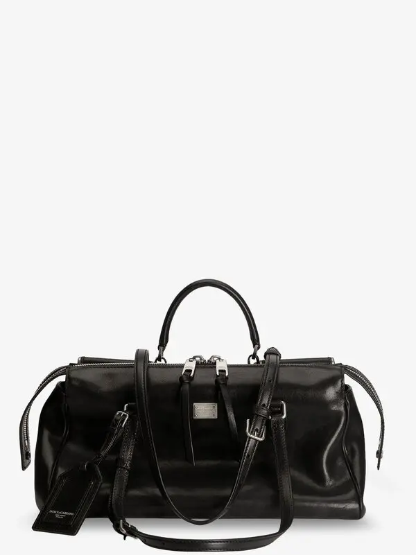Dolce & Gabbana Vittoria Leather Shoulder Bag - Black