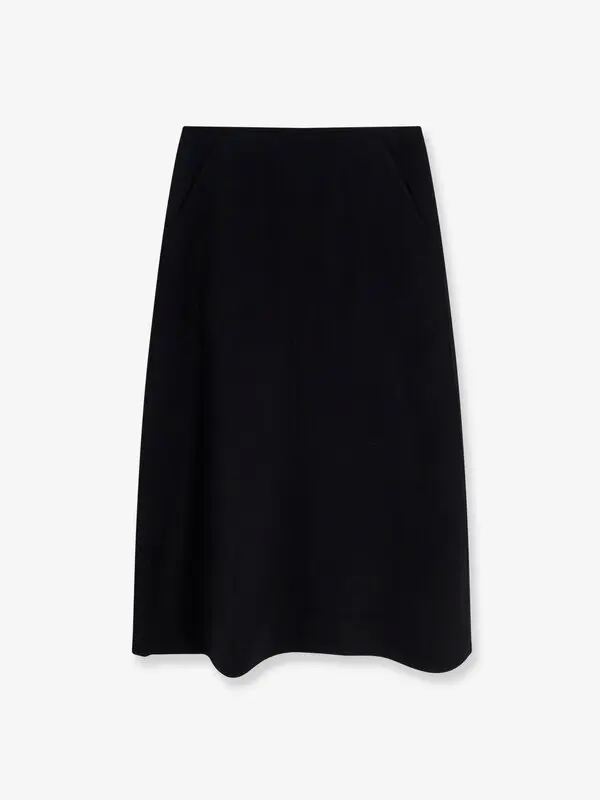 R2W Catran Midi Wool And Cashmere Skirt