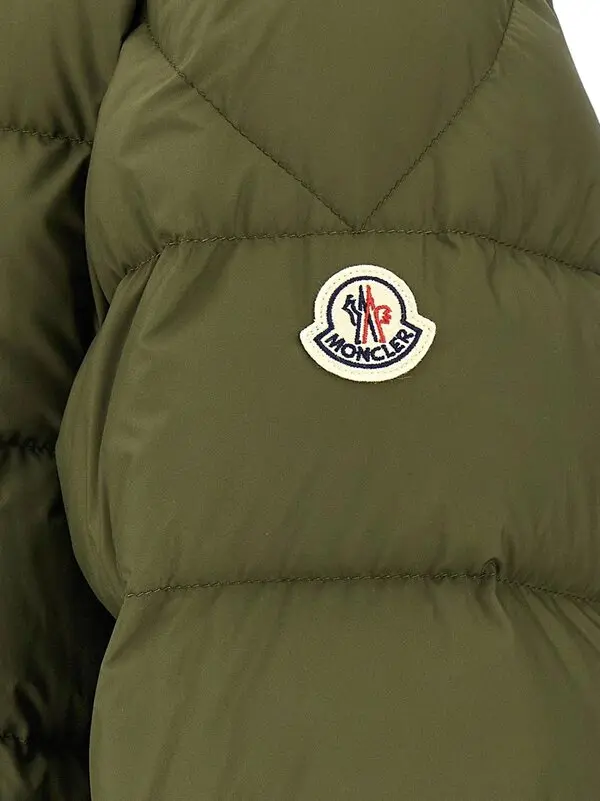 Moncler Laveraet Hooded Down Jacket - Green