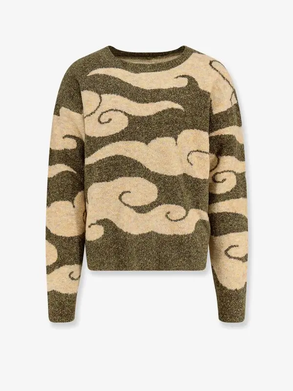 WOODBIRD Textured Crewneck Long Sleeve Sweater