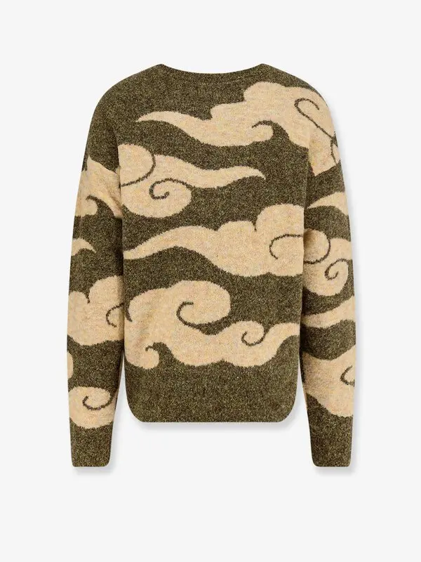 WOODBIRD Textured Crewneck Long Sleeve Sweater