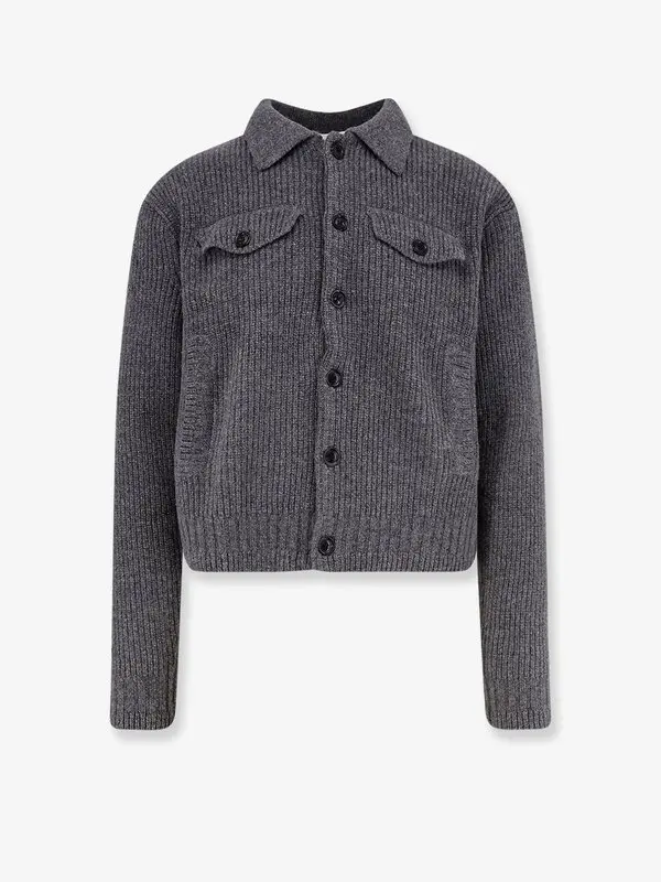 TONYWACK Ribbed Wool And Cotton Cardigan