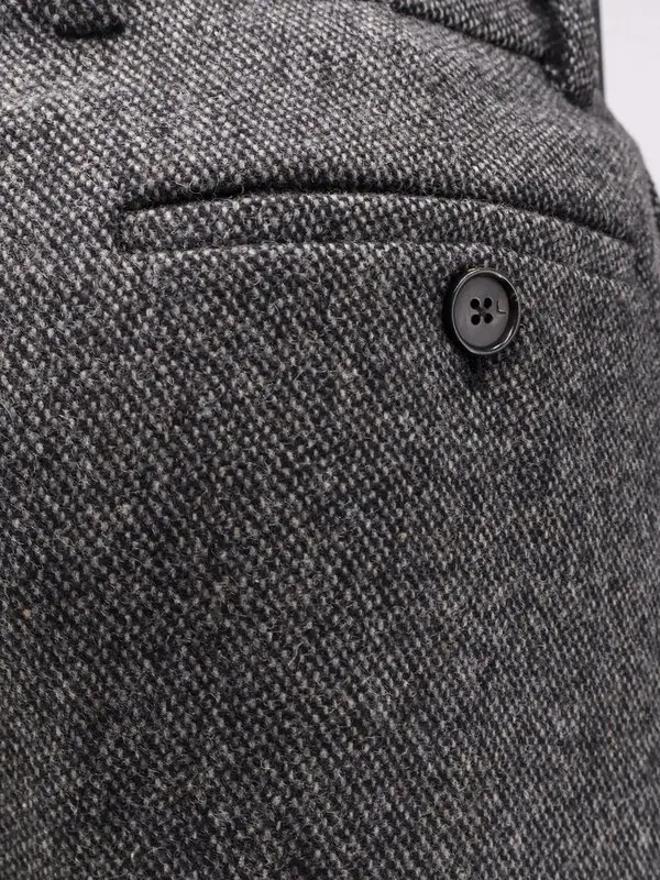 TONYWACK Wool Blend Wide Leg Trousers