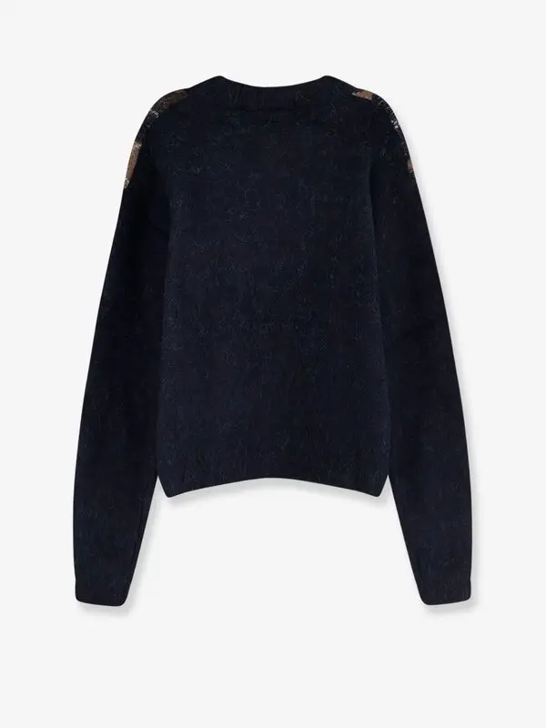 TONYWACK Diamond Pattern Alpaca Blend Cardigan