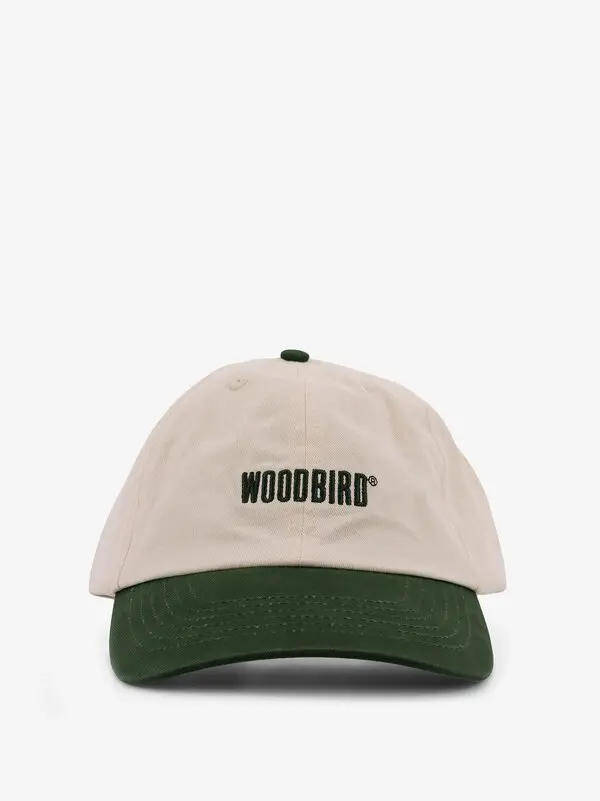 WOODBIRD Core Twill Cotton Baseball Cap - White