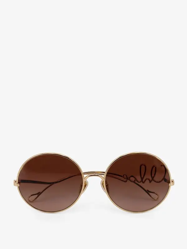 Chloé Metal Sunglasses - Gold