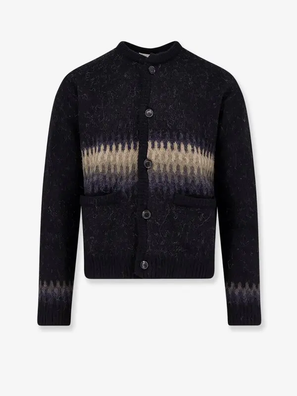 TONYWACK Jacquard Alpaca Cardigan