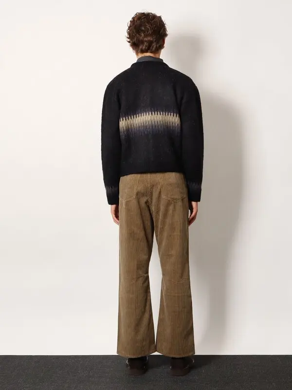 TONYWACK Jacquard Alpaca Cardigan
