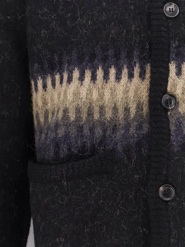 TONYWACK Jacquard Alpaca Cardigan