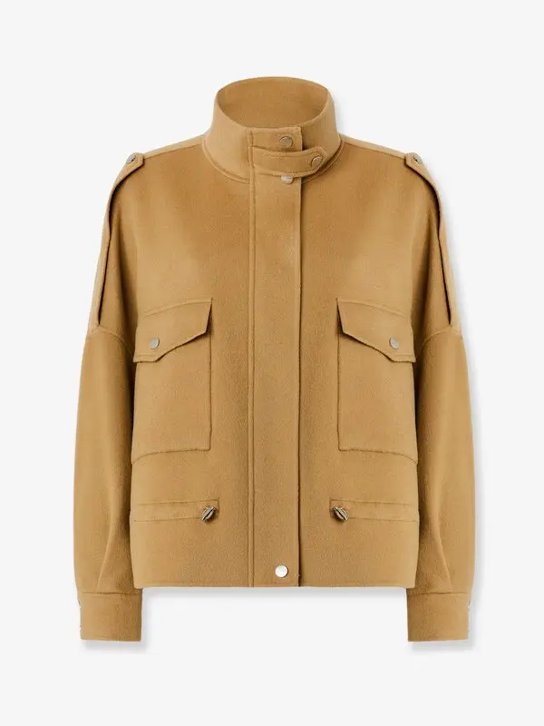 Pinko Crostino Caban Cloth Peacoat