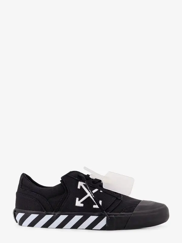 Off White Vulc Undercut Canvas Low-top Sneakers - Black