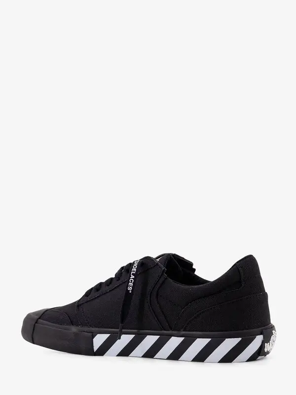 Off White Vulc Undercut Canvas Low-top Sneakers - Black