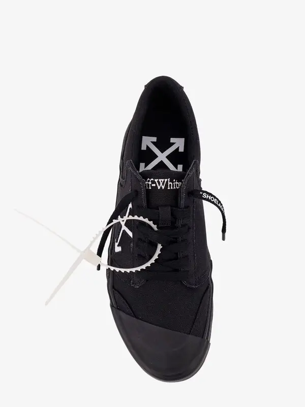 Off White Vulc Undercut Canvas Low-top Sneakers - Black