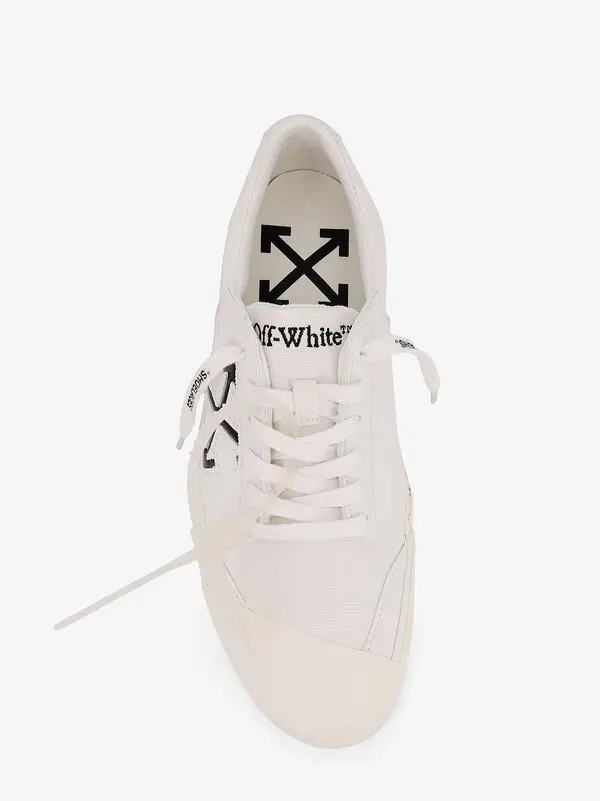 Off White Vulc Undercut Canvas Low-top Sneakers - White